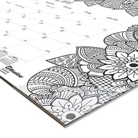 coloring book calendar 2025