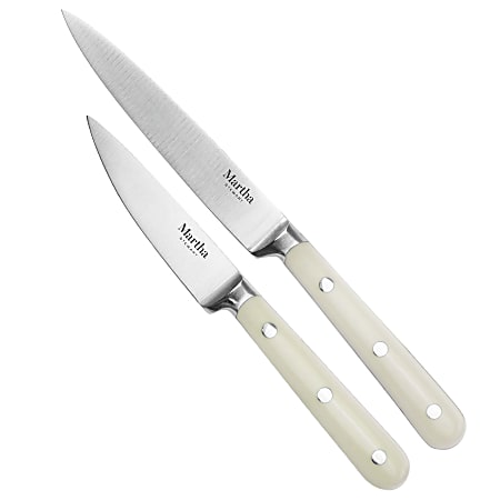 Martha Stewart Stainless Steel 2 Piece Cutlery Set Cream - Office Depot