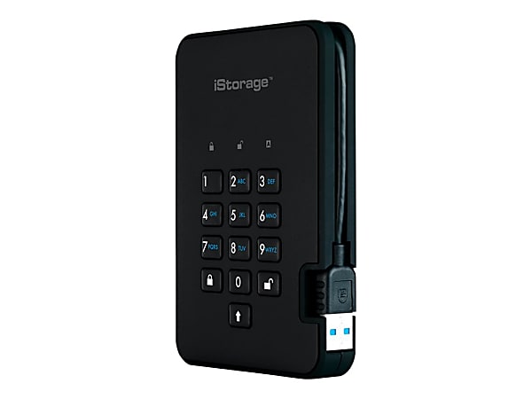 iStorage diskAshur2 HDD 3TB Secure Portable Password Protected Hard ...
