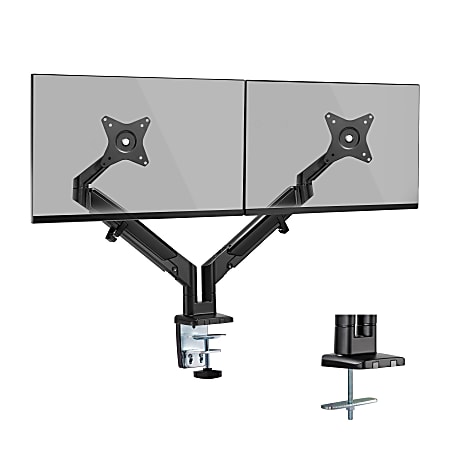 Mount It 32 Dual Monitor Mount With Low Profile Gas Spring Arms Black ...