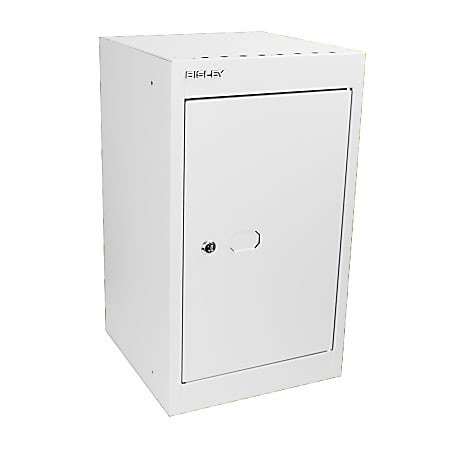 Bisley CLK Steel Cube Locker 20 H x 12 W x 12 D White - Office Depot