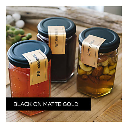 Brother TZE Premium Matte Laminated Tape 0.94 x 26.2 BlackGold - Office ...