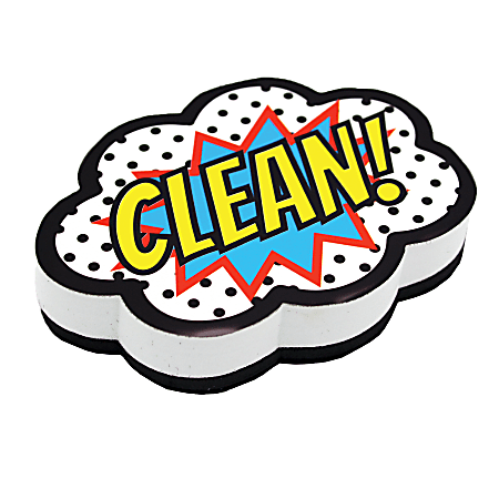 Ashley Productions Magnetic Whiteboard Erasers Superhero Clean Pack Of ...