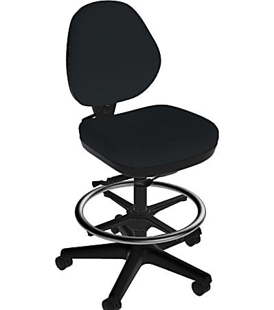 Sitmatic GoodFit Fabric Low Back Task Stool Armless 46 12 H Black - ODP ...