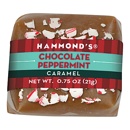 Hammonds Candies Chocolate Peppermint Caramels Display Tub 80 .75 oz ...