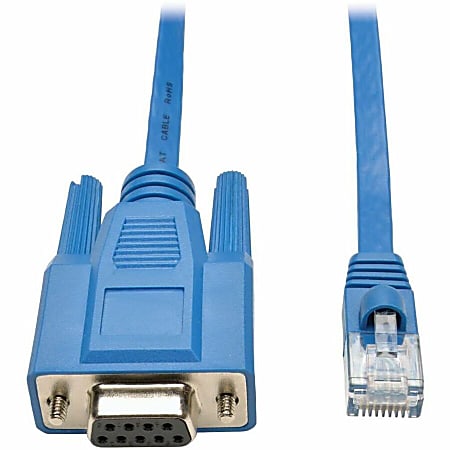 Tripp Lite RJ45 to DB9F Cisco Serial Console Port Rollover Cable 6 Blue ...