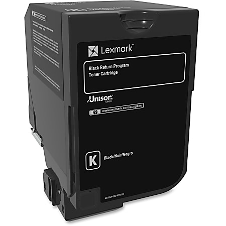 Lexmark 74C10K0 Black Return Program Toner Cartridge - Office Depot