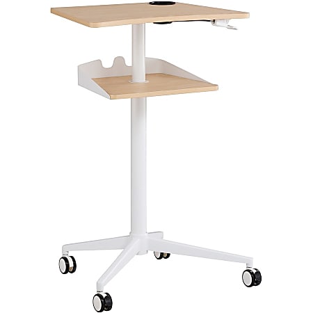 Safco Vum Mobile Workstation 48 14 H x 30 34 W x 22 78 D NaturalWhite ...