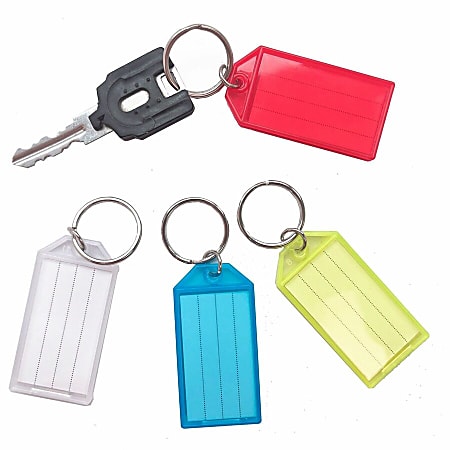 Sparco Replacement Key Tags 0.25 Length x 0.75 Width Oval Assorted 4 ...