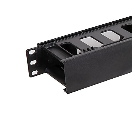 Vericom 1U Plastic Horizontal Slotted Finger Duct Cable Manager 1 1516 ...