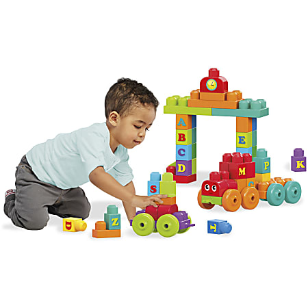Mega Bloks ABC Musical Train Skill Learning Word Listening Alphabet ...