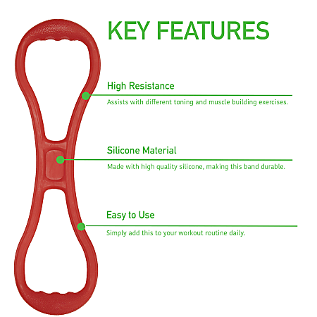 Mind Reader 8 Shape Chest Expander Resistance Band 12 H x 14 34 W x 4 ...