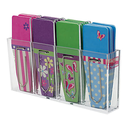Clip Rite Clip Tabs 12 FuchsiaLimeOrangePurple Pack Of 24 - Office Depot