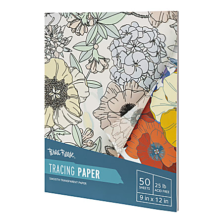 Brea Reese Tracing Paper Pad 9 x 12 50 Sheets White - Office Depot