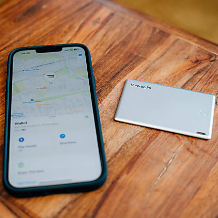 Verbatim My Finder Bluetooth Tracker Card Silver - Office Depot