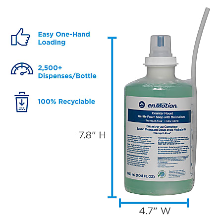 enMotion Moisturizing Foam Hand Soap Tranquil Aloe Scent 60.86 Oz ...