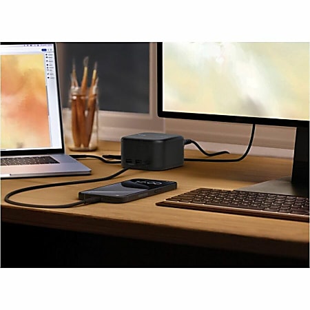 Belkin Connect USB C 6 in 1 Core GaN Dock 130W for Monitor Charging Capability 130 W USB Type C ...