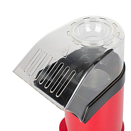 MegaChef Hot Air Popcorn MakerPopper 10 H x 6 W x 7 D Red - Office Depot
