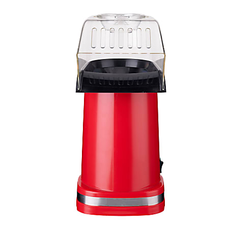 MegaChef Hot Air Popcorn MakerPopper 10 H x 6 W x 7 D Red - Office Depot