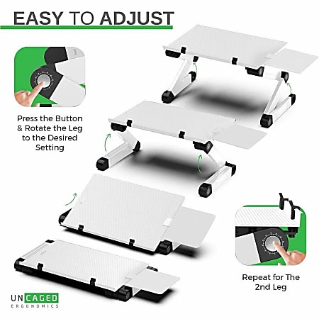 WorkEZ Adjustable Height Tilt Ergonomic Computer Keyboard Stand Riser ...