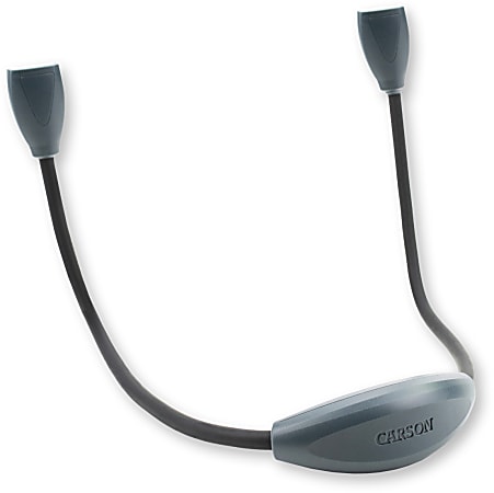 Carson 70 Lumen Adjustable 2 COB LED Neck Light 11 34 x 1 1516 Gray ...
