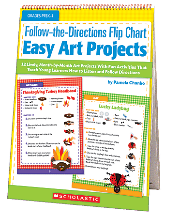 Scholastic Follow The Directions Flip Chart Easy Art Projects - Office ...