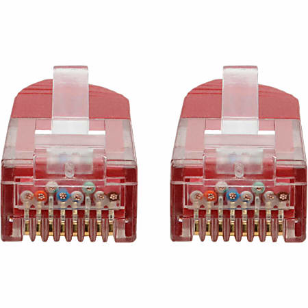 Tripp Lite Cat6 Cat5e Gigabit Molded Patch Cable RJ45 MM 550MHz Red 5ft ...