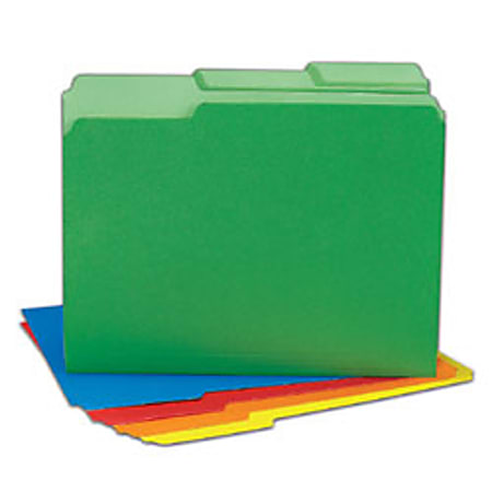Pendaflex 2 Tone Color Folders 13 Cut Letter Size Bright Green Pack Of ...