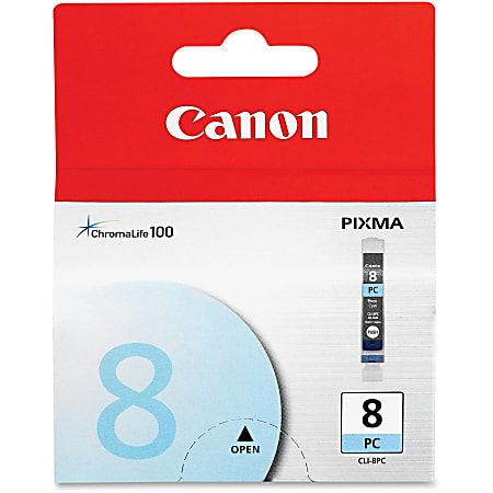 Canon CLI 8PC ChromaLife 100 Photo Cyan Ink Tank 0624B002AA - Office Depot