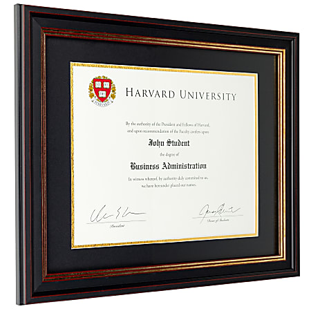 Excello Wood PhotoDocument Frame Double Mat 12 x 15 14 Matted To 8 12 x ...