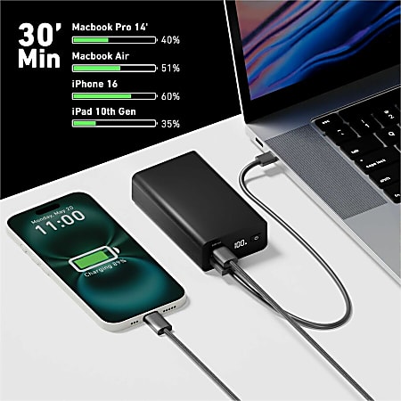 CODi 65W LaptopDevice Power Bank 20000mAh Portable Charger with 1 USB C ...