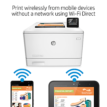 HP LaserJet Pro M452dw Wireless Color Laser Printer - Office Depot
