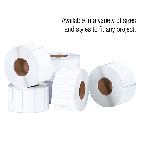 Partners Brand Direct Thermal Labels THL153 Rectangle 4 x 2 White Pack ...