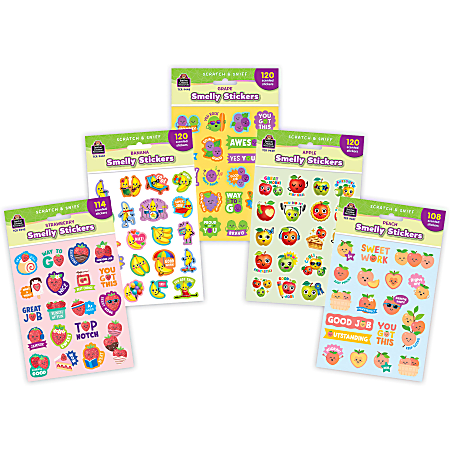 Teacher Created Resources Smelly Stickers Fruit Pop 582 Stickers - ODP ...