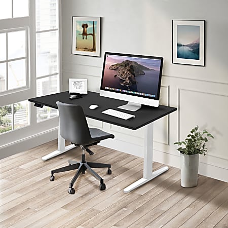 Mount It Dual Motor Electric 55 W Adjustable Height Standing Desk ...