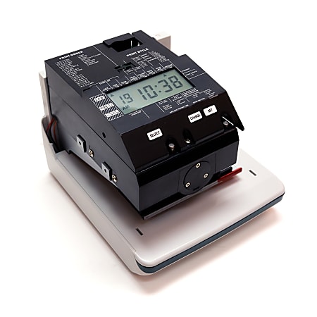 uPunch Digital Time Clock And Date Stamp 5.6 H x 6.5 W x 6.8 D CR1000 ...