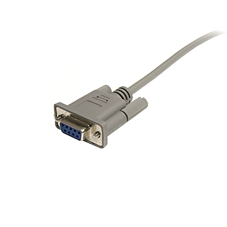 StarTech.com Cross Wired DB9 Serial Null Modem Cable FF SerialNull Modem Cable 1x DB 9 1x D ...