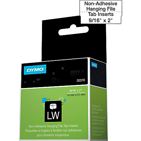 DYMO Hanging File Folder Labels DYM30376 0.56 x 2 White Roll Of 260 ...