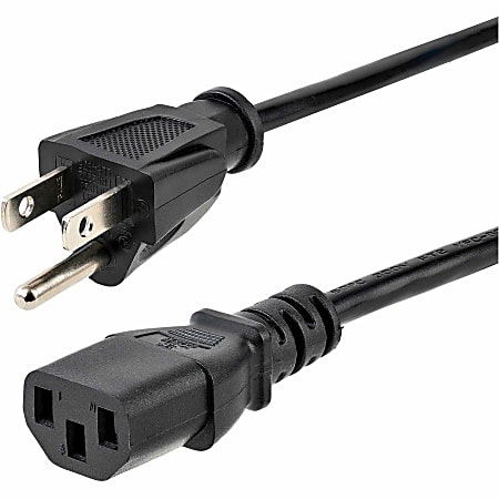 StarTech.com Standard Computer Power Cord 10 Foot - Office Depot