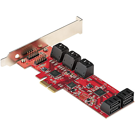 StarTech.com SATA PCIe Card 10 Port PCIe SATA Expansion Card 6Gbps SATA ...