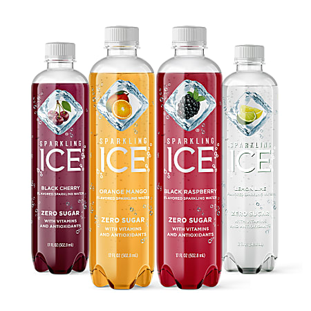Sparkling Ice Fruit Frenzy Sparkling Water Variety Pack 17 Oz Pack Of 24 Bottles - Office Depot