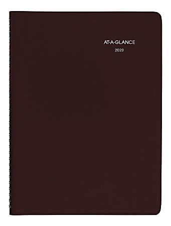 AT-A-GLANCE® DayMinder® Weekly Planner, 8" x 11", Burgundy, January to ...