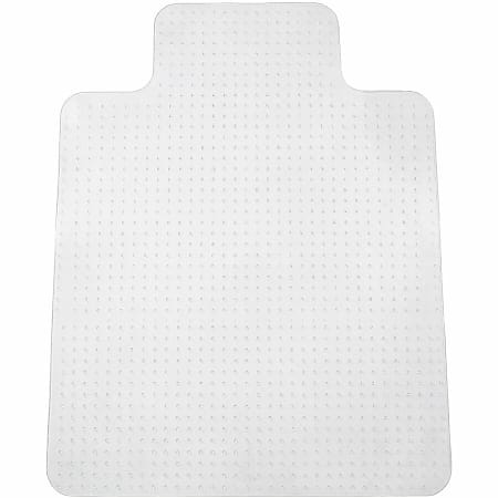 Lorell Beveled Edge Low Pile Studded Chair Mat 46 x 60 Wide Lip ...