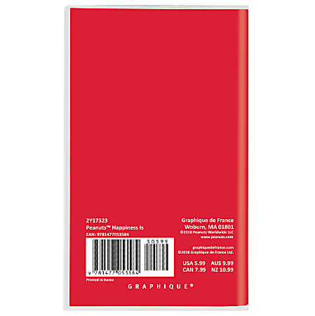 2023 2025 Graphique 2 Year Pocket Size Planner 4 x 6 Peanuts January ...