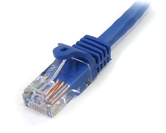 StarTech.com 10 ft Blue Snagless Cat5e UTP Patch Cable Make Fast ...