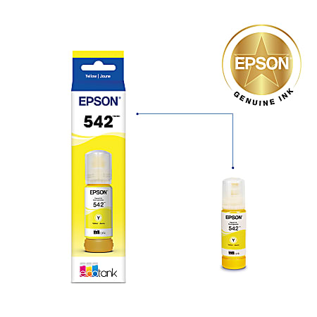 Epson 542 EcoTank Yellow Ink Refill Bottle T542420 S - Office Depot