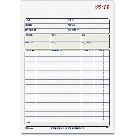 TOPS 2 Part Carbonless Sales Order Book 50 Sheets 5 916 x 7 1516 ...
