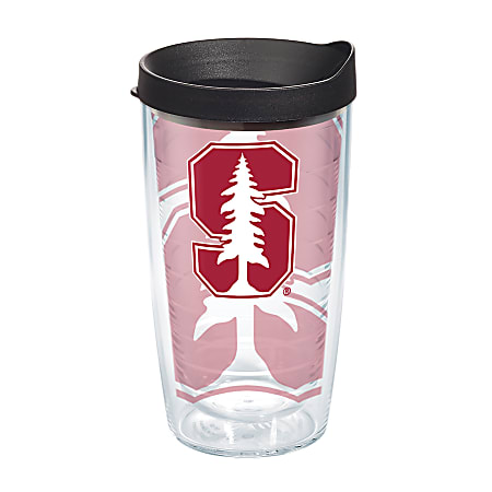 Tervis Genuine NCAA Tumbler With Lid Stanford Cardinal 16 Oz Clear ...