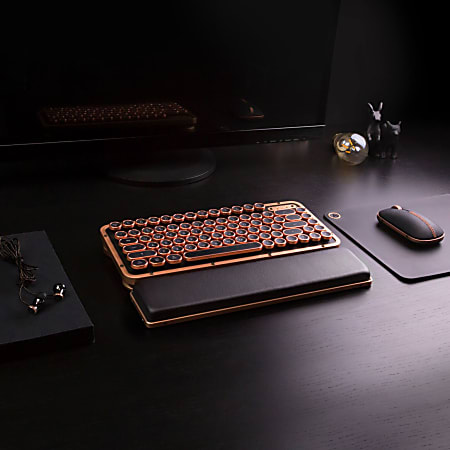 Azio Retro Wireless Keyboard Compact Artisan - Office Depot