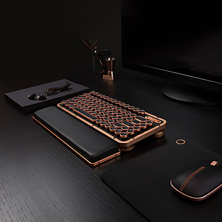 Azio Retro Wireless Keyboard Compact Artisan - Office Depot